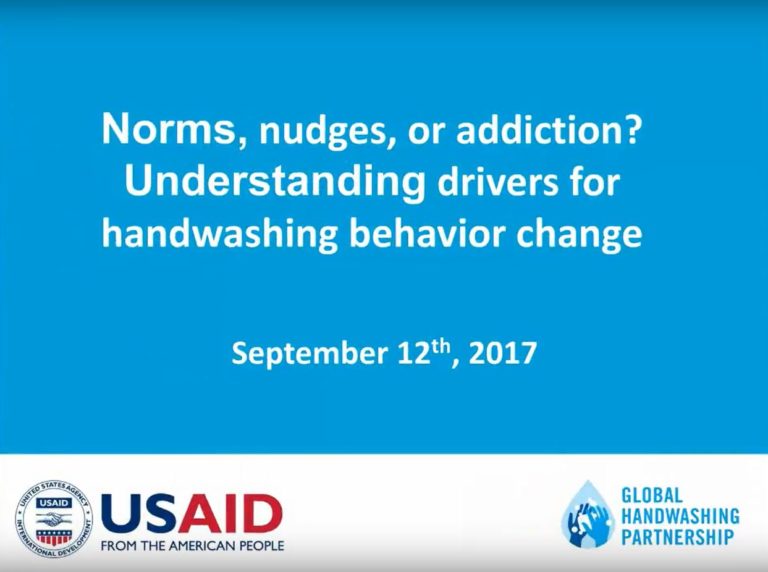 Norms, nudges, or addiction? Understanding drivers for handwashing ...