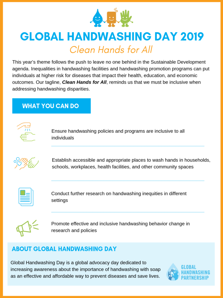 Infographic: Clean Hands for All - The Global Handwashing Partnership